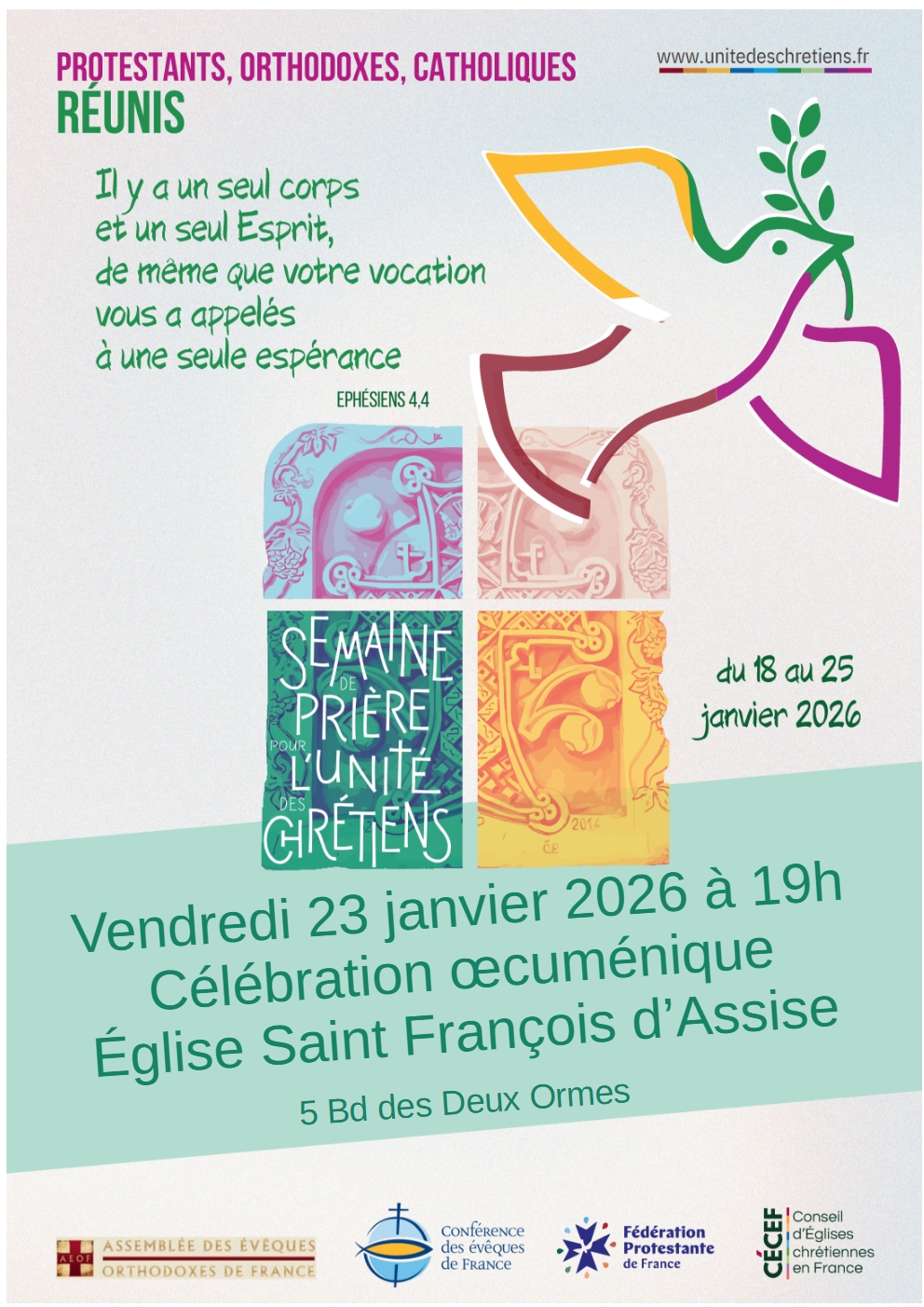 Célébration œcuménique dans le cadre de la semaine de prière pour l ...